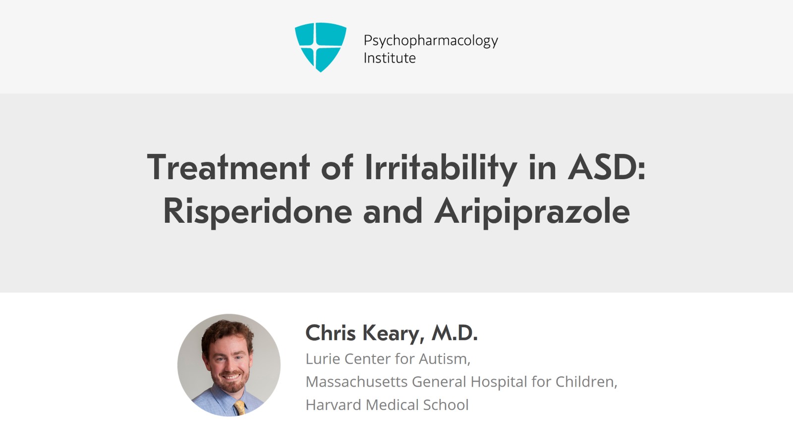 Treatment of Irritability in ASD: Risperidone and Aripiprazole ...